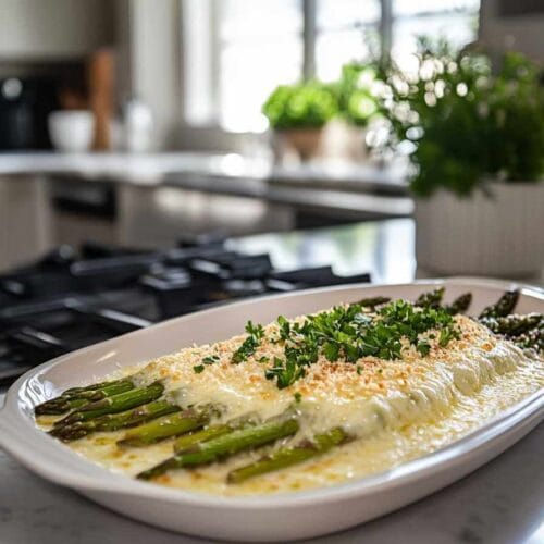 Recette Asperges Gratinées au Four - purerecette