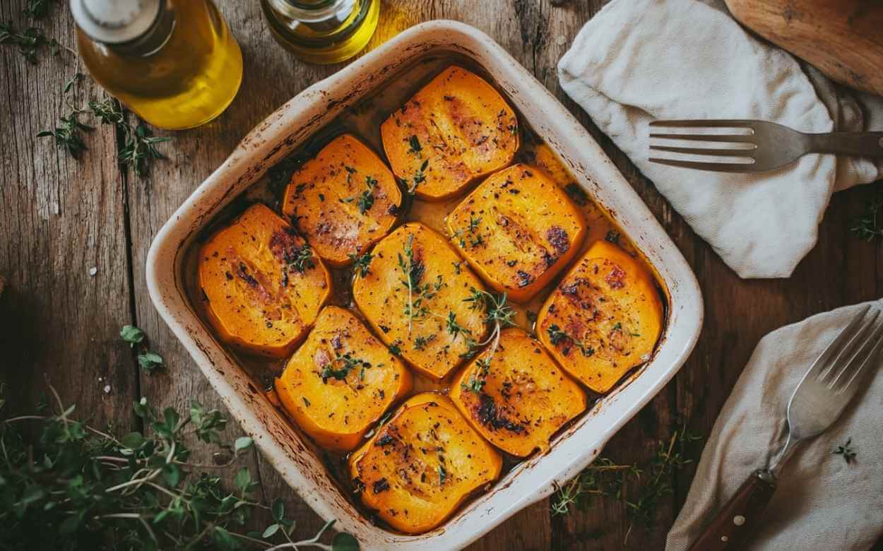 Recette de Courge Butternut au Four - purerecette