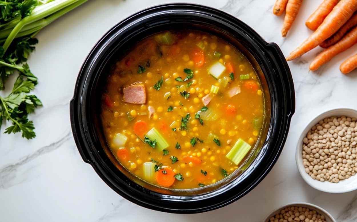 Soupe Aux Pois à La Mijoteuse - purerecette